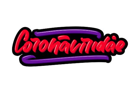 코로나 바이러스 코로나비리대 손으로 그린 브러쉬 레터링 웹 페이지 인쇄 및 광고를위한 벡터 일러스트 로고 텍스트 0명에 대한 스톡 벡터 아트 및 기타 이미지 Istock