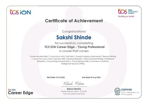 Sakshi Shinde On Linkedin I Am Happy To Announce That I Have Completed