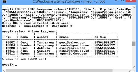 Program Database Dengan Xampp Menampilkan Data Dengan Where Operator