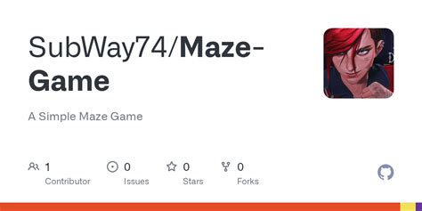 Github Subway74maze Game A Simple Maze Game