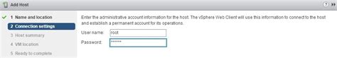 Add Esxi Host To Vcenter Server Inventory Vmware Esxi