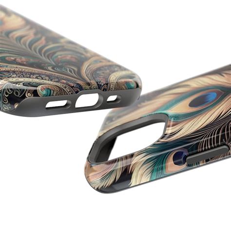 Glamorous Intricate Peacock Feather Paisley Magsafe Tough Iphone Case