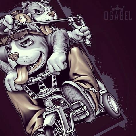 Ogabel The Collection Page 24 Og Abel Art Pitbull Art Chicano Art