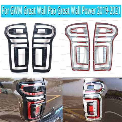 For Gwm Great Wall Pao Great Wall Power 2019 2020 2021 Abs Tail Light Cover Pick Up Car Parts