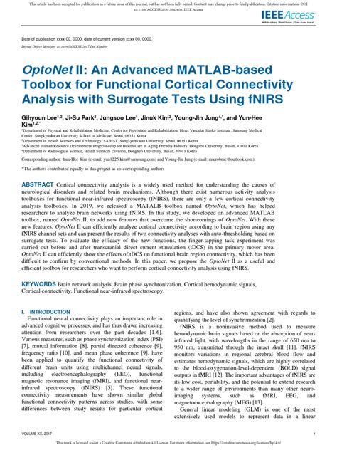 Optonet Ii An Advanced Matlab Based Toolbox For Fu Download Free Pdf Functional Magnetic