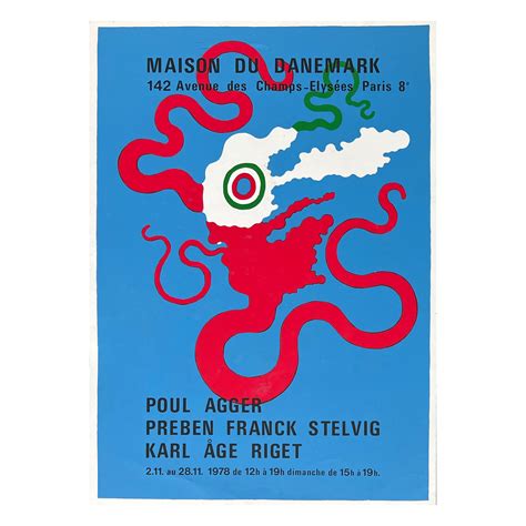 Poul Agger Maison Du Danemark” 1978 Københavns Kunsthandel