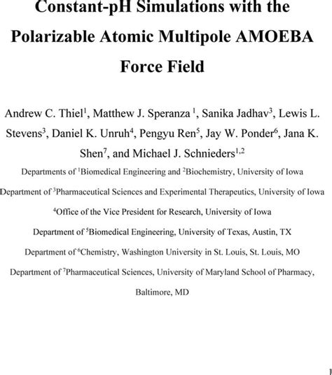 Constant Ph Simulations With The Polarizable Atomic Multipole Amoeba