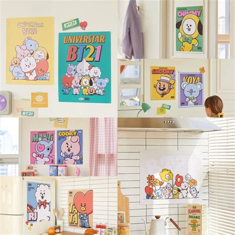 [line X Bt21] Air Purifier Wall Poster Free Express Shipping K Star