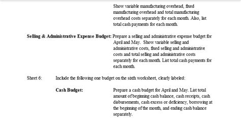 solved excel project budgetng spreadsheet this assignment