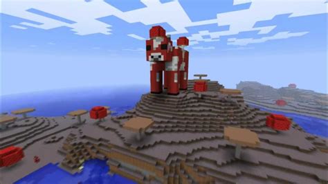 Minecraft Creations Mooshroom Statue Youtube