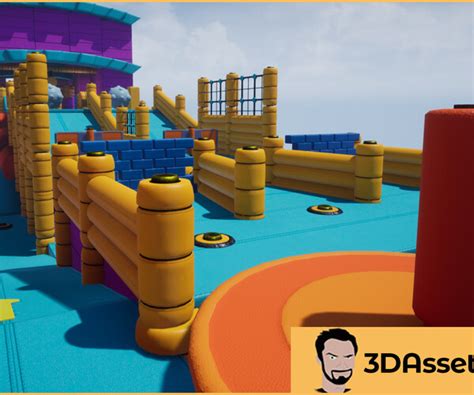 Artstation Fun Obstacle Course Vol 1 For Unreal And Unity Game Assets
