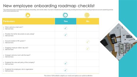 New Employee Onboarding Roadmap Checklist Ppt Slide