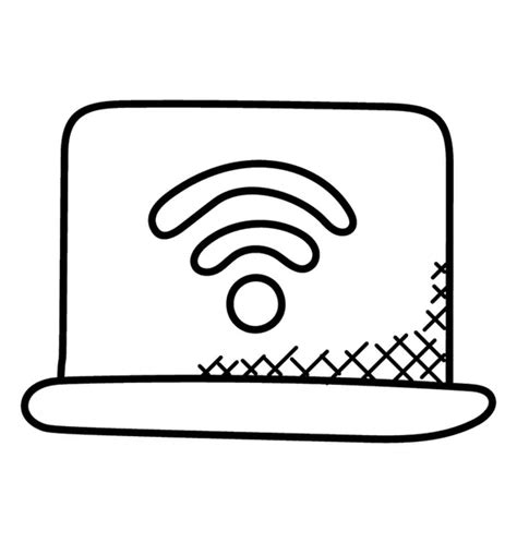 Internet Signal Outline Icon Vector Images Depositphotos