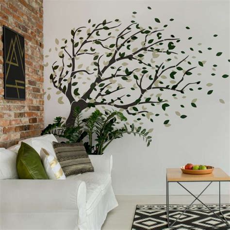 Reusable Plastic Stencil TREE IN THE WIND