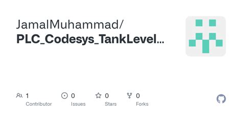 Github Jamalmuhammadplccodesystanklevelcontrol