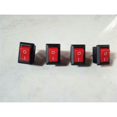 Jual Saklar Kecil Pin Tombol Merah Shopee Indonesia