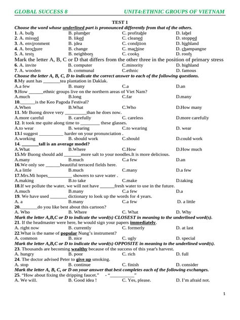 Unit 4 Practice Test Pdf