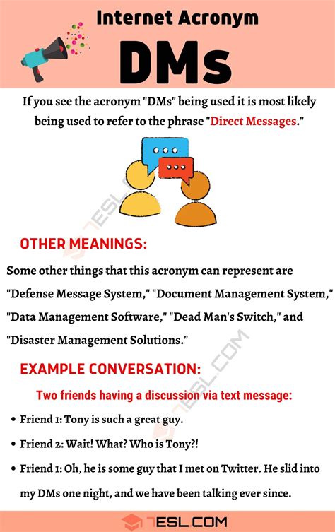 DMs Meaning Origin And Examples 7ESL
