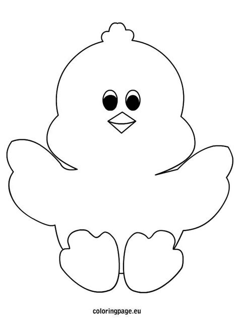 Easter Chick Outline
