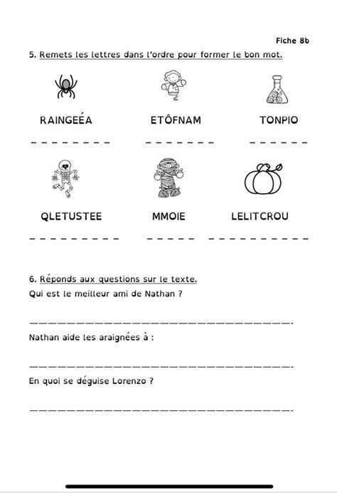 Dossier De Lecture Et Compréhension Sur Halloween Ecriture Lecture Ce1 Cp La Salle Des Maitres