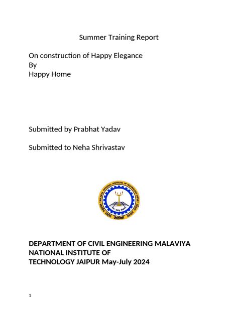 Summer Training Report Pdf Foundation Engineering Deep Foundation