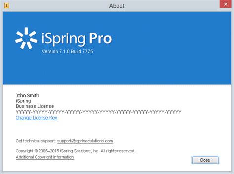 Changing License Key Or Registration Info
