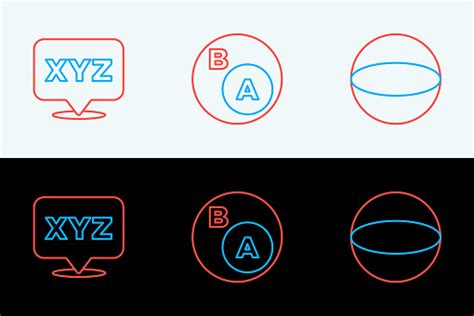 세트 선 기하학적 그림 구 Xyz 좌표계 및 하위 집합 수학은 B 아이콘의 하위 집합입니다 벡터 0명에 대한 스톡 벡터 아트 및 기타 이미지 Istock