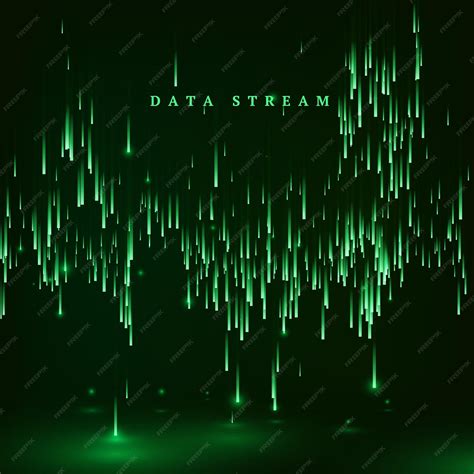 Premium Vector Matrix Green Color Background In A Matrix Style Data