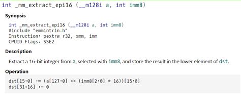 C How To Use Imm8 In Sse Stack Overflow