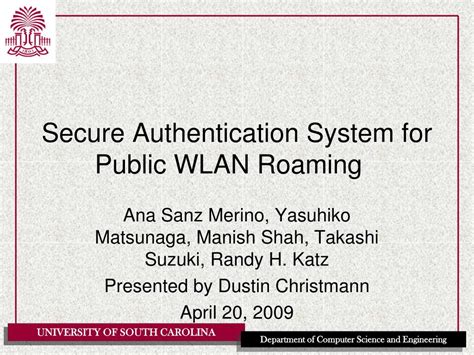 Ppt Secure Authentication System For Public Wlan Roaming Powerpoint Presentation Id613105