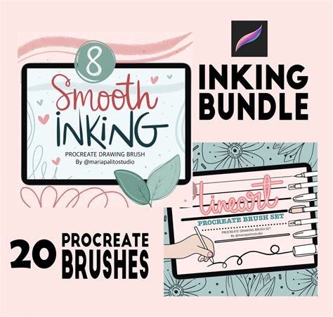 LINEART Procreate Brushes INKING Outline Digital Drawing Fine Liners Brushes For IPad