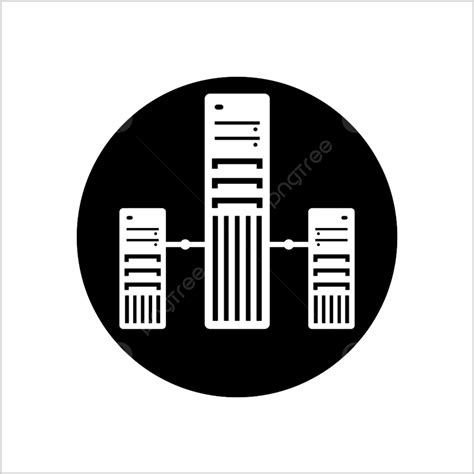 컴퓨터 서버 아이콘 개요 블랙 데이터 베이스 과학 기술 요소 Png 일러스트 및 벡터 에 대한 무료 다운로드 Pngtree