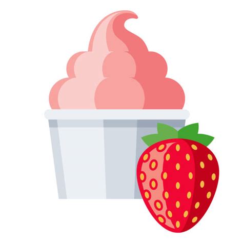 Strawberry Yogurt Clipart