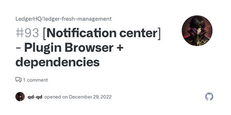 Notification Center Plugin Browser Dependencies · Issue 93 · Ledgerhqledger Fresh