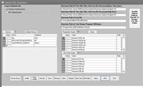 Manage Sql Server Scripts From Ms Access 2010 Sourcecodester