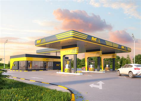 Design Of Gas Station 2 Images Behance