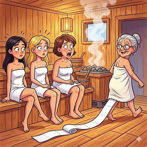 Joke Of The Day Four Women Were Relaxing In A Sauna Each Wrapped