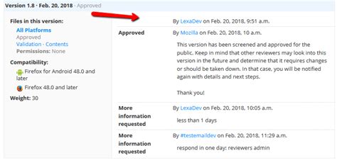 No Action Triggered In Add On Review History When Developer Uses This