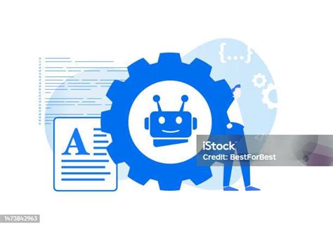 Ai 챗봇 개념 일러스트 딥 러닝 데이터 마이닝 코드 생성 커뮤니케이션 기사 작성 신경망 Ai 네트워크를 사용한 그래픽