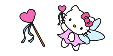 Hello Kitty And Magic Wand Cursor Custom Cursor