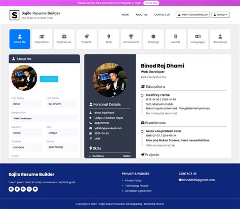 Binod Raj Dhami On Linkedin Cv Cvbuilder Resumebuilder Resumebuilding React Node Express