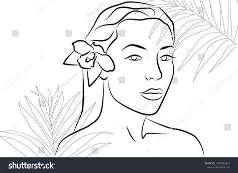 Naked Woman Poses Outline Silhouette Stock Illustration Shutterstock