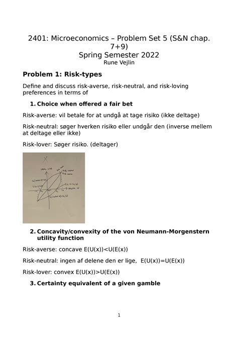 problem set5 done mikro 2401 microeconomics problem set 5 sandn chap 7 9 spring semester