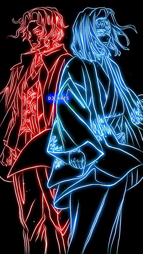 Muzan Kibutsuji X Kagaya Ubuyashiki From Demon Slayer Wallpaper Art 🎨