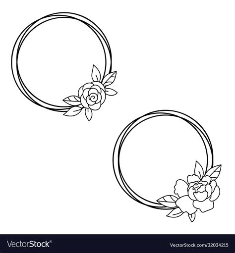 Circle Monogram Clip Art Set Letters Create Circle Monogram Monogram