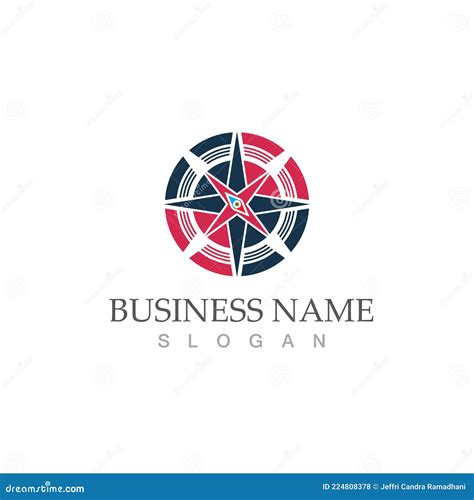 Compass Logo Template Vector Icon Illustration Stock Vector Illustration Of Line Business