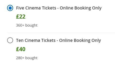 Vue Cinema Tickets 5 For 22 10 For 40 ALL Films No Booking Fee At Groupon