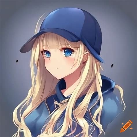 Anime Girl With Dirty Blonde Hair And Blue Eyes