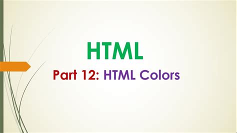 Html Colors Bangla Tutorial Html Part 12 Youtube