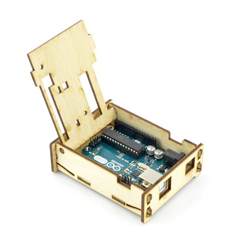Case For Arduino Uno Wood Botland Robotic Shop